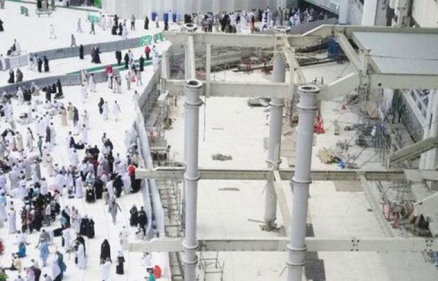 95 percent of the temporary mataf bridge dismantled - Eye of Riyadh