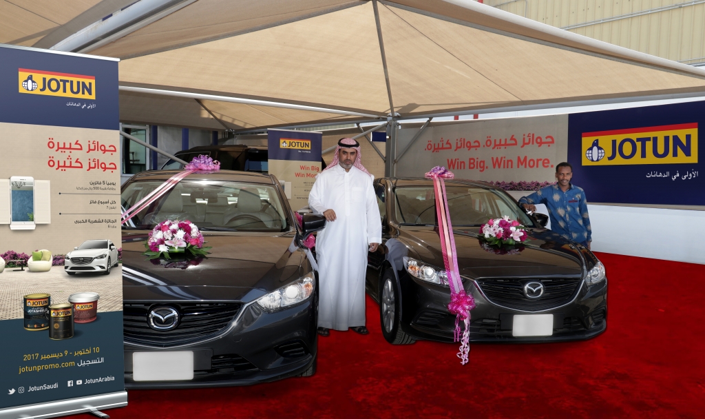Jotun Campaign Grand Prize Winners Rewarded With Cars - Eye of Riyadh