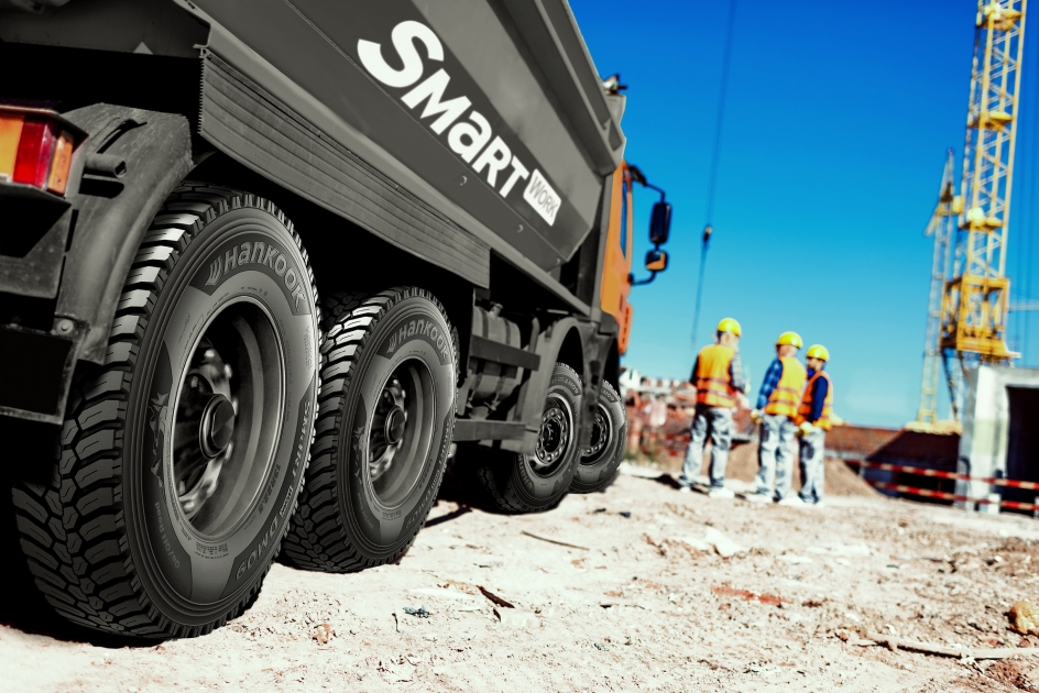 Hankook truck tires for construction site use now as Original Equipment ...