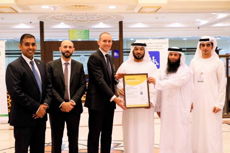 Sharjah Economic Development Department (SEDD) awarded ISO 22301 ...