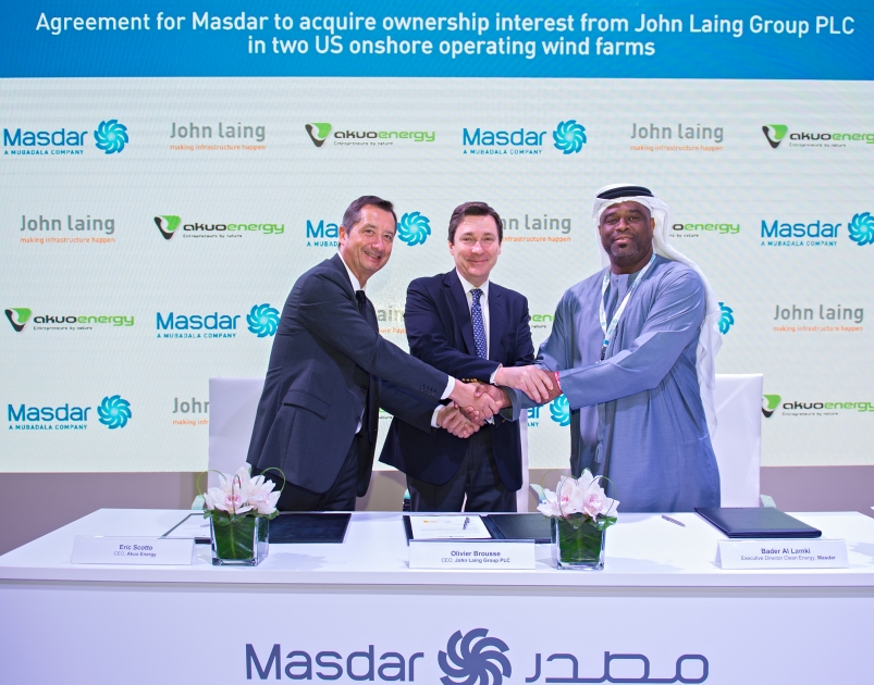 Masdar agrees to acquire stakes in two US wind farms - Eye of Riyadh