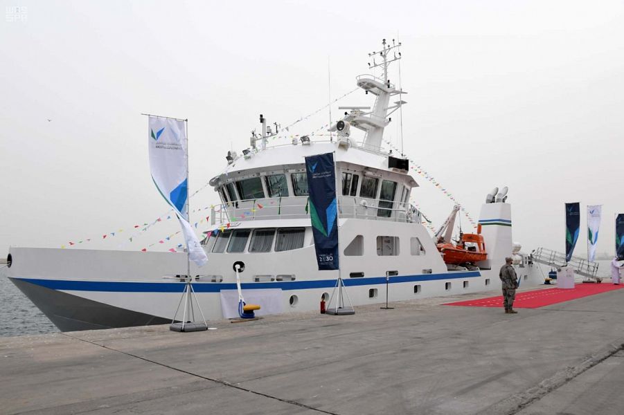 Scientific research vessel ‘Najil’ launched in Jubail - Eye of Riyadh