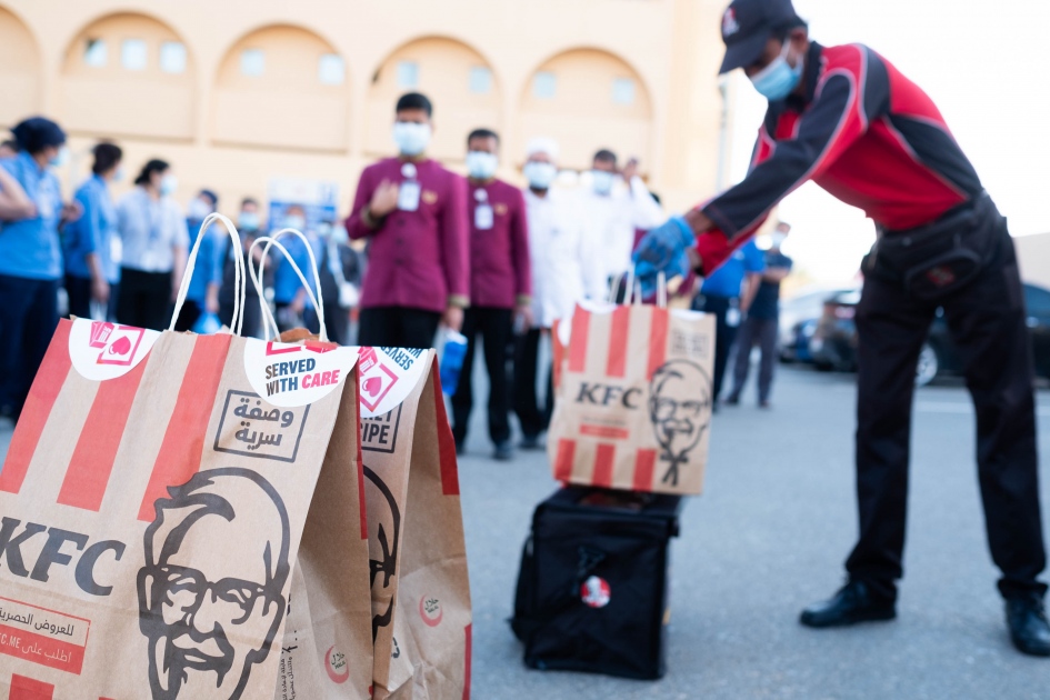 KFC Thanks Frontline Heroes with More Than 7,200 Meals - Eye of Riyadh