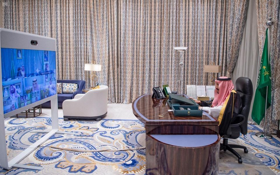 Custodian of the Two Holy Mosques Chairs Cabinet's Virtual Session ...