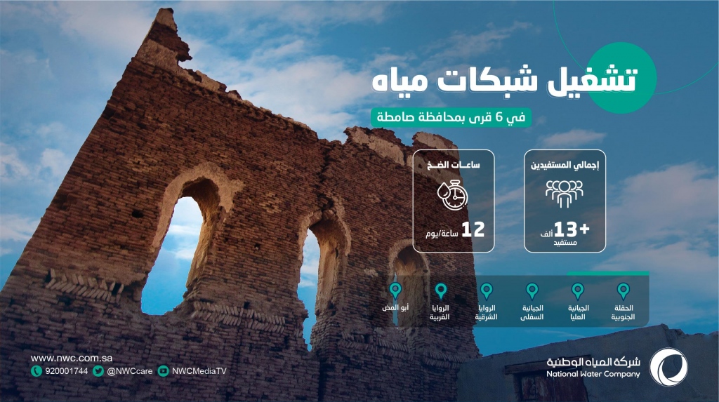 Water networks launched in six villages in Samtah - Jazan - Eye of Riyadh
