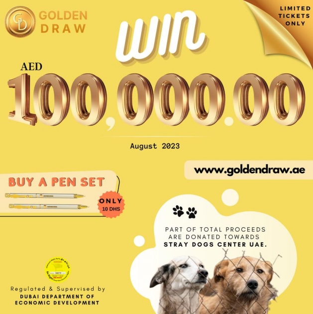 Golden Draw UAE Launches Grand Cash Prize Event to Support Animal ...