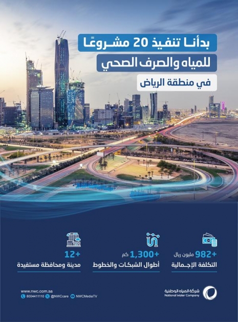 NWC launches 20 water and environment projects in Riyadh region at ...