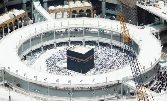 Temporary Mataf bridge dismantling work begins - Eye of Riyadh